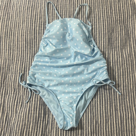 wild fable | Swim | Wild Fable Light Blue Polka Dot One Piece Swimsuit ...